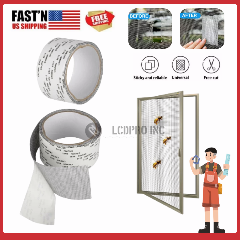 Screen Patch Repair Kit Window Repair Tape Fiberglass Covering Mesh ...