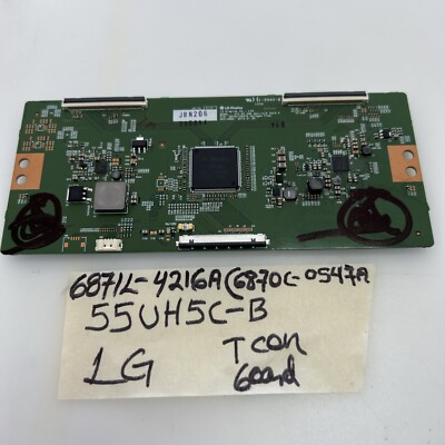 LG OEM T-Con Board— Model 55UH5C-B Part 6871L-4216A(6870C-0547A) | eBay