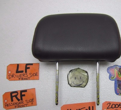 SEAT HEADREST HEAD REST FRONT GREY CLOTH BUCKET DRIVER PASSENGER CAR 99 ...