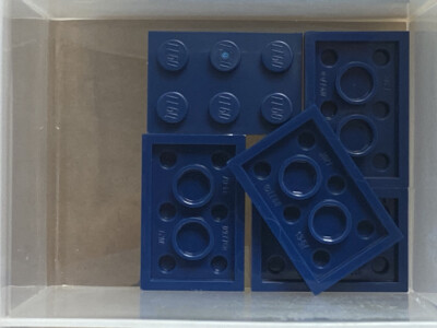LEGO Parts - Dark Blue Plate 2 x 3 - No 3021 - QTY 5 | eBay