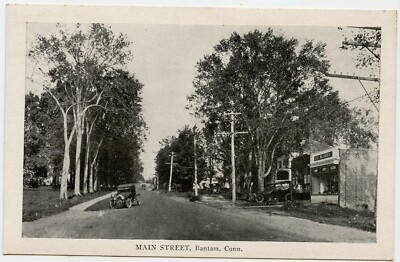 Main Street, Bantam CT , Old Cars , Vintage Postcard | eBay