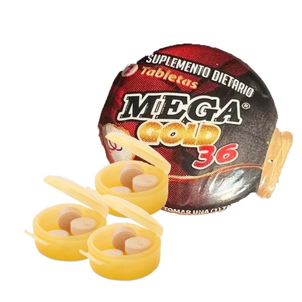 PowersX + Mega Gold 36 Pill Intimacy Boosting Supplement Men High ...