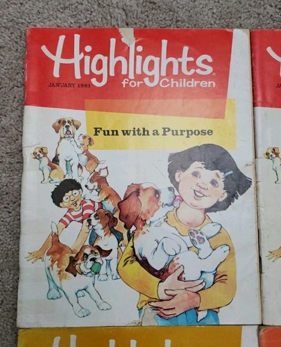 Vintage Lot Of 13 Highlights For Children Magazine 1981 Magazines | eBay