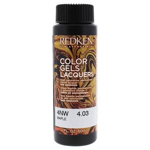 Coloration Permanente Redken Color Gel Lacquers 4NW-maple [3 x 60 ml ...
