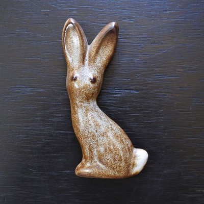 Vintage Howard Pierce Rabbit Porcelain Art Pottery Figurine Magnet | eBay