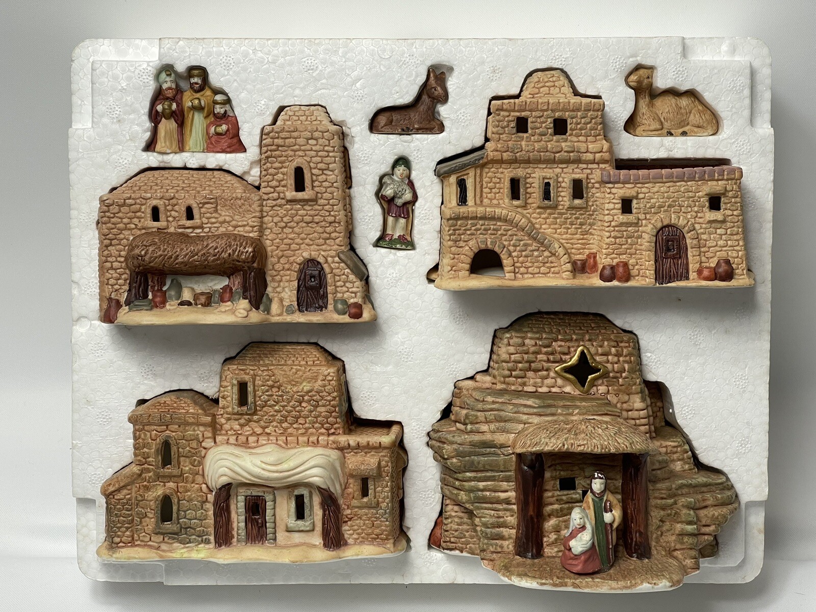 Woolworth Little Town Of Bethlehem Illuminate HandPainted Porcelain ...