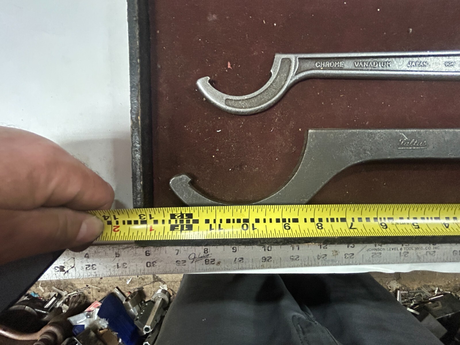 MACHINIST JwCb TOOL LATHE MILL Lot of 2 Large Spanner Wrench es Tools ...