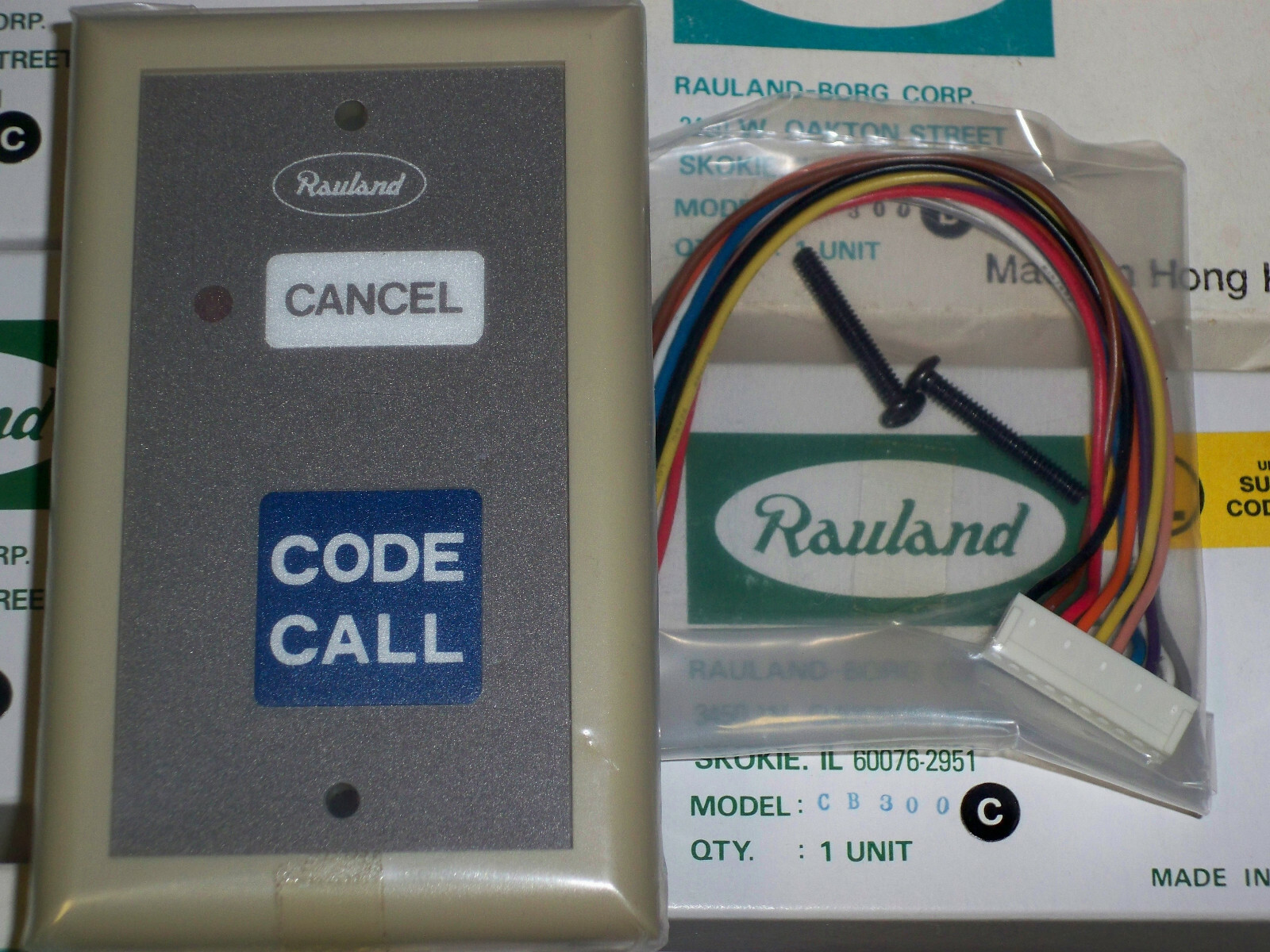 NEW Rauland-Borg Responder CB300 Nurse Call Code Blue Call Station, NIB ...