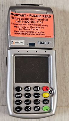 First Data FD400 GT MC8090 Credit Card Machine With Paper | eBay