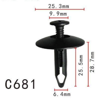 20pcs Fit GM, Cadillac 25663903 Radiator Support Shield Push-Type ...