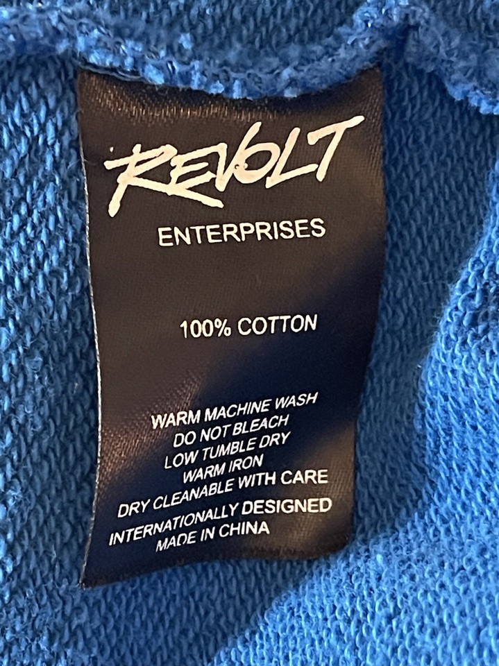 TOMMYINNIT Unisex Large Limited Edition Blue Crewneck Sweatshirt Tommy ...