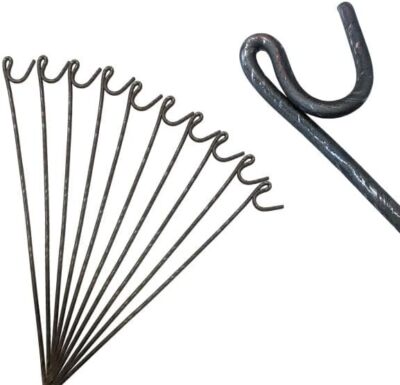 Steel Metal Barrier Fencing Fence Pins 1100mm x 8mm Non Galvanised Road ...