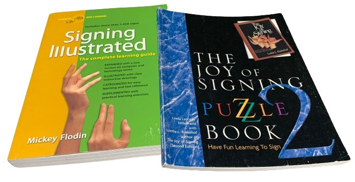 The Joy of Signing 2 Puzzle Book + Signing Illustrated SIGN LANGUAGE ...
