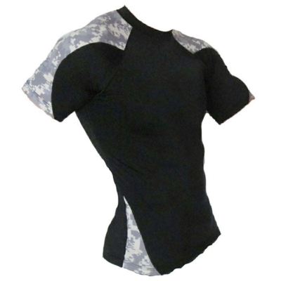 Black and ACU Rash Guard Short Sleeve Athletic Shirt - MACP Gear | eBay