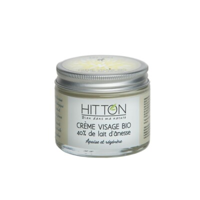 Crème visage bio 40% de lait d'ânesse apaise et régénère 50 ml | eBay