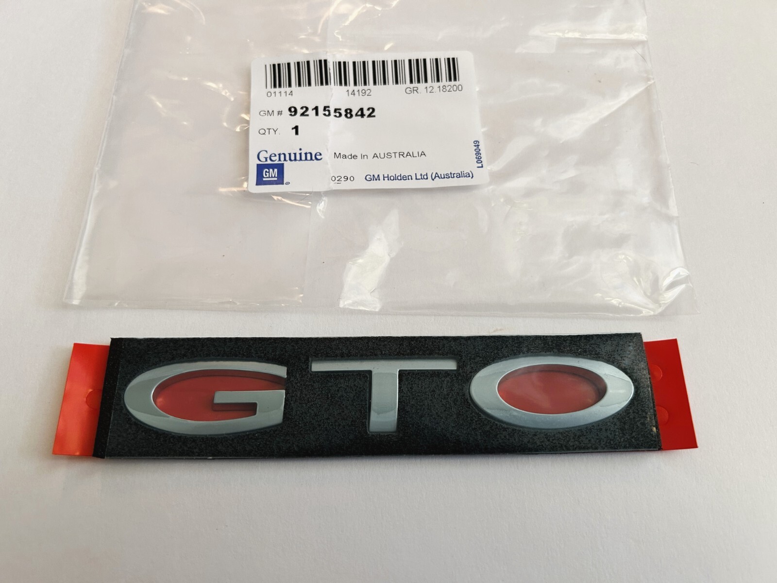 Pontiac GTO Trunk Emblem Badge OEM | 92155842 | Factory/OEM ...