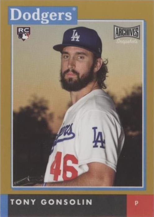 2020 Topps Archives Snapshots - Tony Gonsolin #AS-TG Gold /10 (RC) for ...