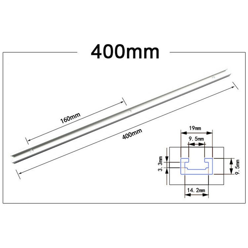 T-Slot Track T-slot Slide 1 Pc 300-600mm Aluminium Alloy For ...