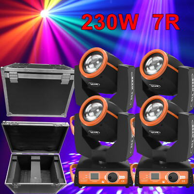 2pcs 7R Sharpy 230W Zoom Moving Head Beam Light 8 Prism DJ Lighting ...