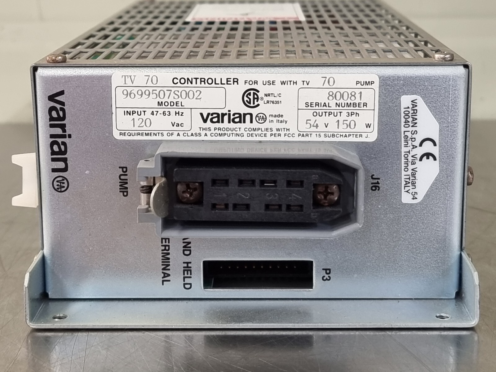 VARIAN TV70 CONTROLLER MODEL 9699507S002 | eBay