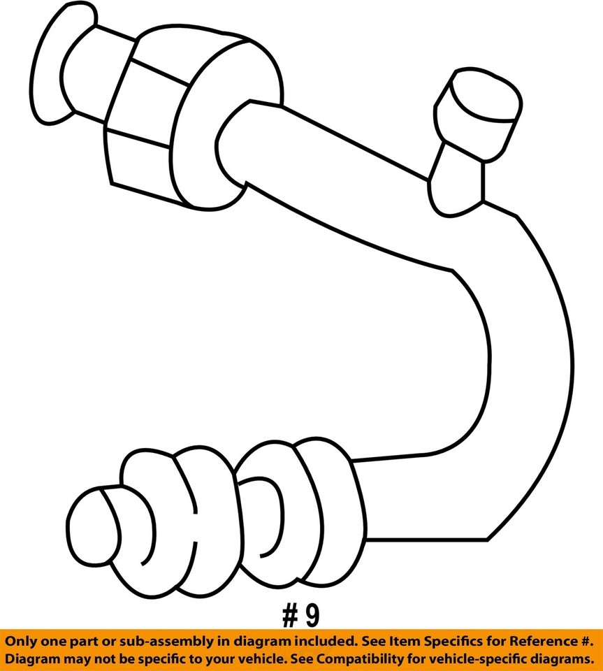GM OEM A/C Condenser Compressor Line-AC Hose 19213694 | eBay