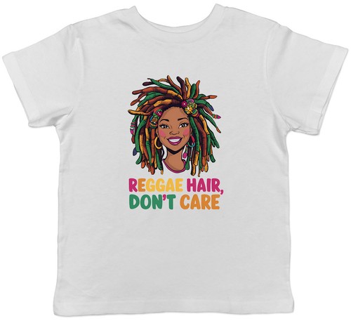 Reggae Hair Don't Care Kids T-Shirt Rasta Jamaica Music Childrens Boys ...