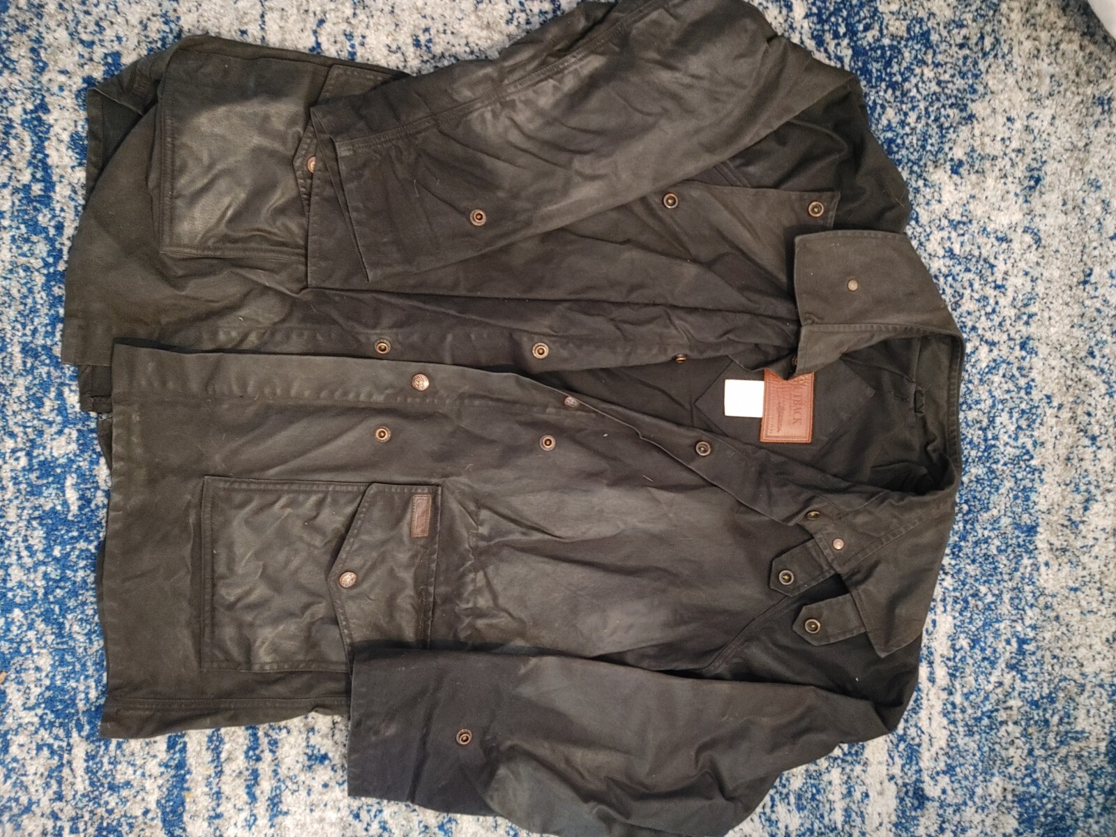 OUTBACK TRADING OILSKIN DUSTER JACKET Western Bush C… - Gem