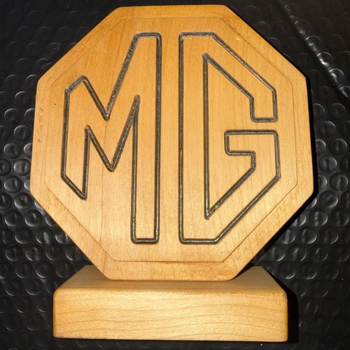 Vintage Style MG Octagon Wooden Desk Ornament - Classic Car Enthusiast ...