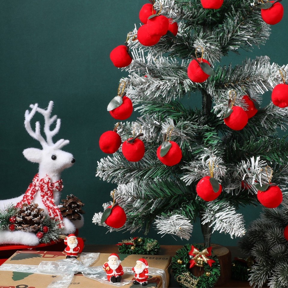 24 Pcs Mini Ornaments for Small Tree Christmas Set Decorations Craft ...