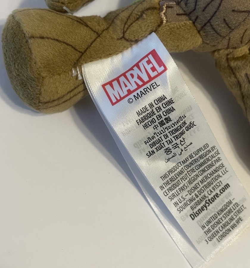 Disney Park Marvel Baby Groot Magnetic Shoulder Pal Plush Doll “ NO ...