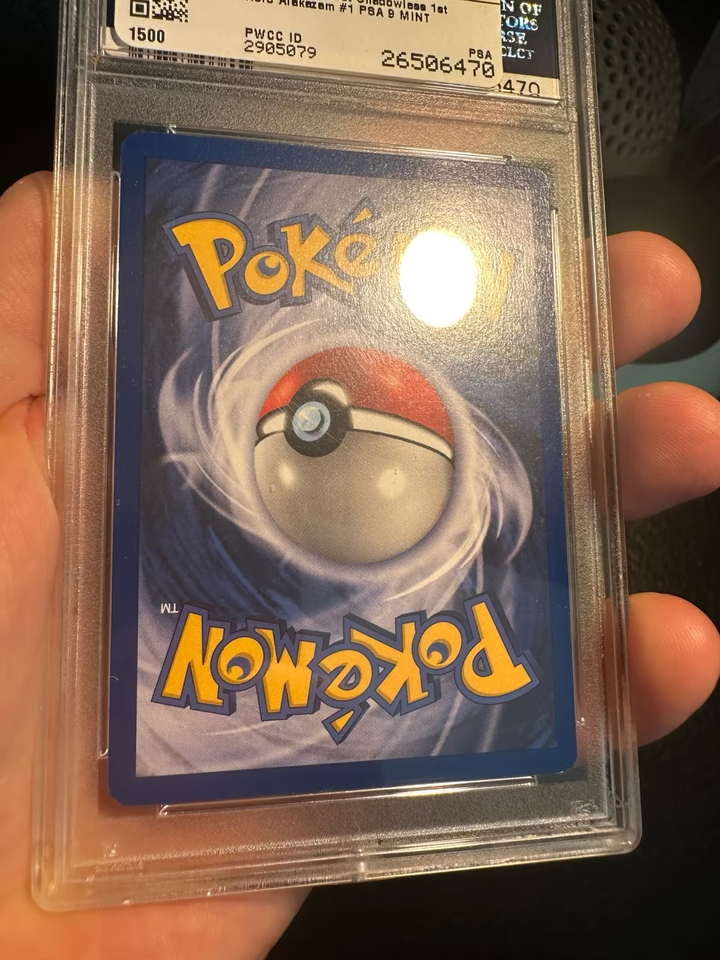 1999 Pokemon Alakazam 1st Shadowless Base Set PSA 9 MINT Holo #1 | eBay