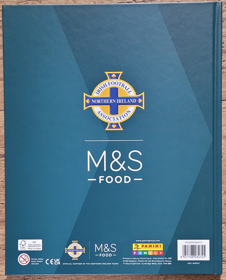 PANINI 2026 M&S NORTHERN IRELAND FOOTBALL HB STICKER ALBUM+ 1 PACK (4 ...