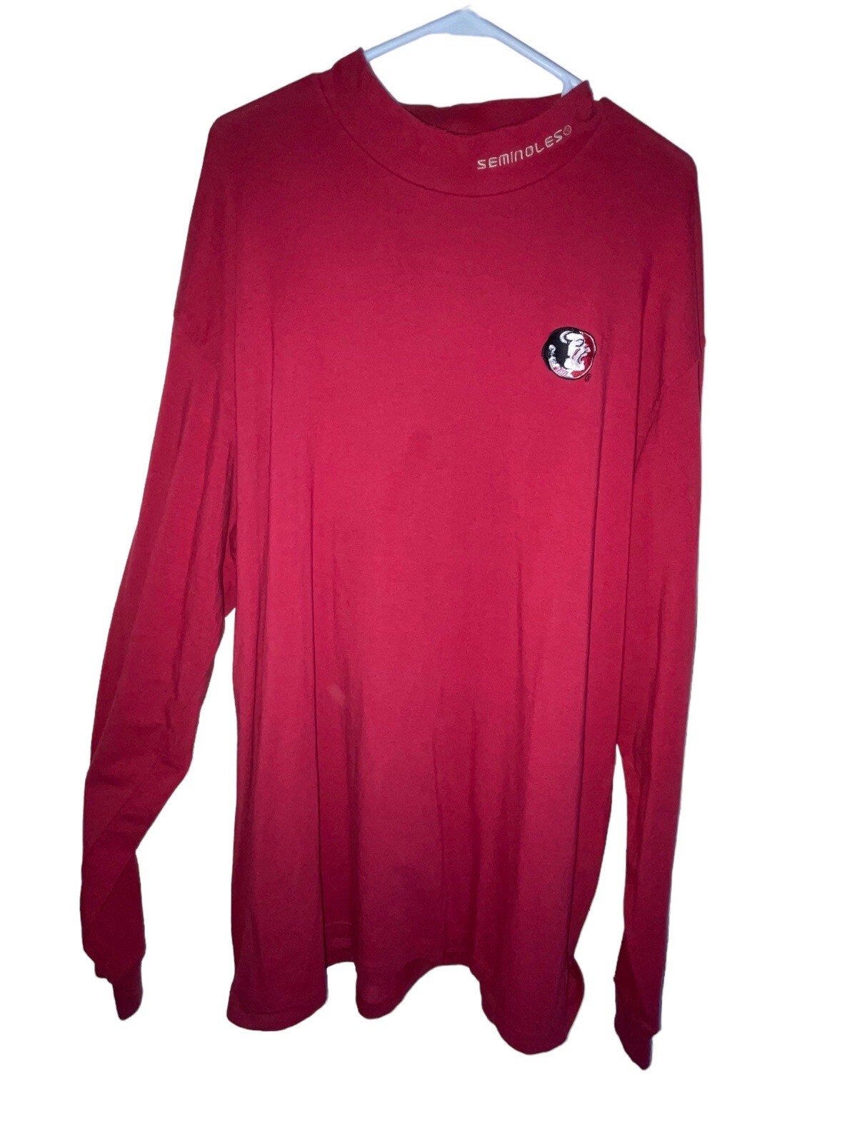 Vintage FSU Shirt Mens XXL Red Florida State Seminoles Old Logo Long ...