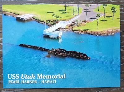 USS Utah Memorial Pearl Harbor Hawaii Aerial View Continental Postcard ...