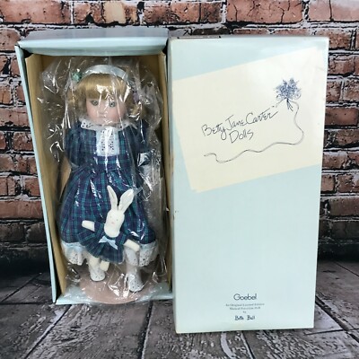 Goebel Betty Jane Carter Doll "Coline" Vintage 1989 Musical Porcelain ...