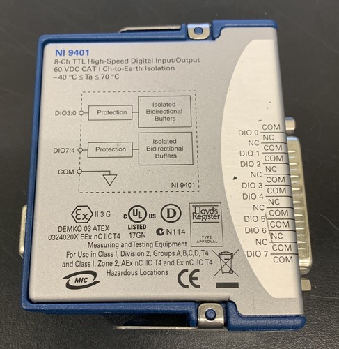 National Instruments NI 9401 8CH TTL High-speed Digital Input/output ...