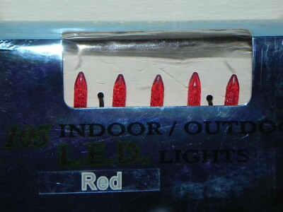 New BIC Led Lights In box: Christmas 105 LED RED LIGHTS | eBay