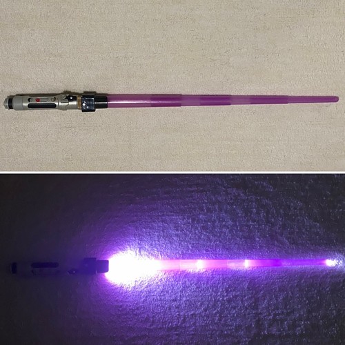 Disneyland 2007 Star Wars Build Your Own Lightsaber Purple With Kyber ...