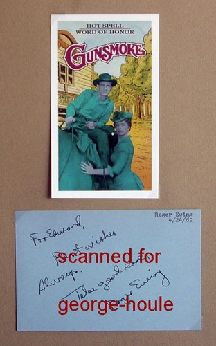 ROGER EWING - SIGNED - 1969 - GUNSMOKE - JAMES ARNESS | eBay