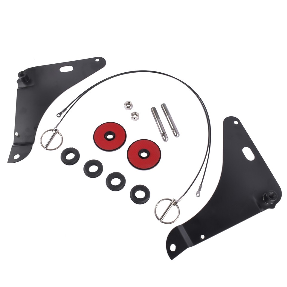 Black Hood Pin Pins Kit For 2008 2009 2010-2016 Dodge Challenger ...