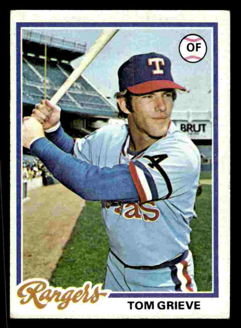 1978 Topps Tom Grieve #337 - Texas Rangers | eBay
