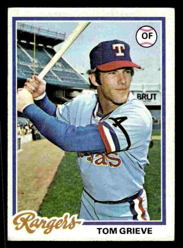 1978 Topps Tom Grieve #337 - Texas Rangers | eBay