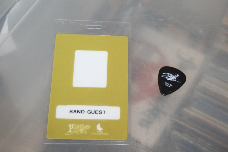 Slash Guns N' Roses Velvet Revolver Guitar Pick + Backstage Pass #16 ...
