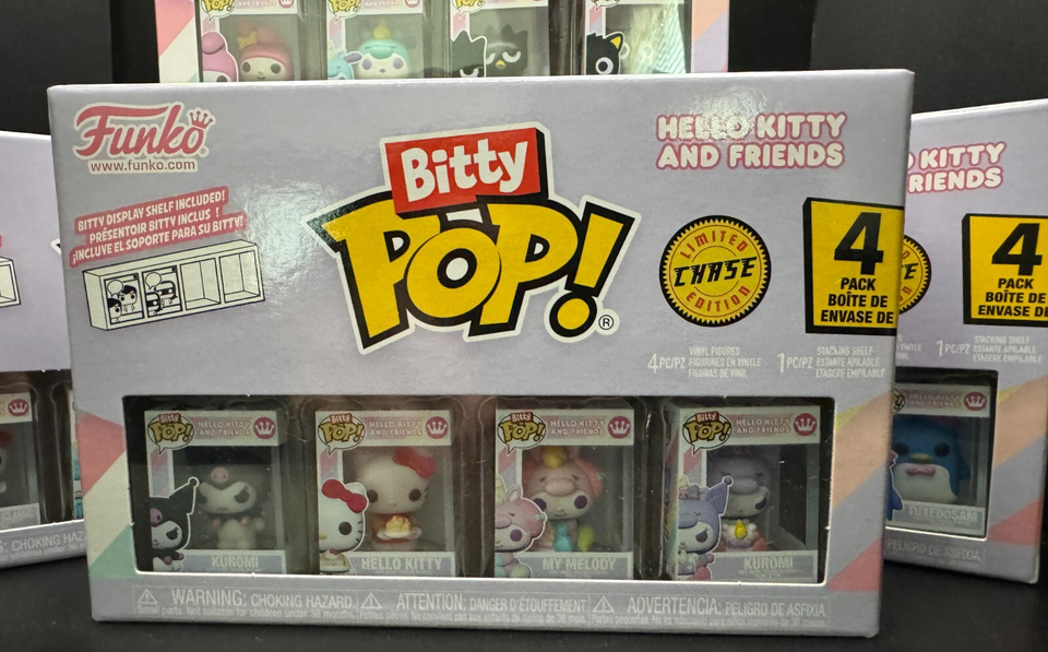 Bitty Pop! Hello Kitty & Friends😽 4-Pack Bundle🔥All 16 w/ All 4 Chase ...