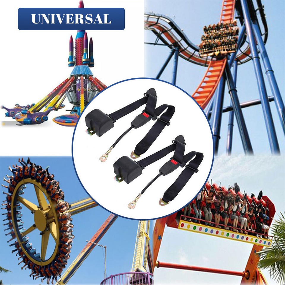 Car Auto 3 Point Car Safety Seat Belts Lap & Belt With Buckle Cable ...