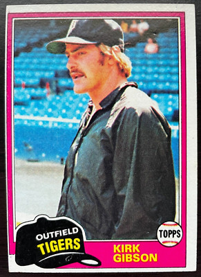 1981 Topps Kirk Gibson Rookie Card RC #315 Detroit Tigers | eBay