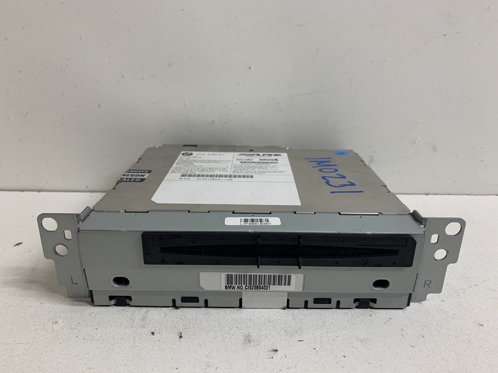 2011-2013 BMW X3 Radio Stereo Alpine Satellite 9 258 940 1 din Disc CD ...