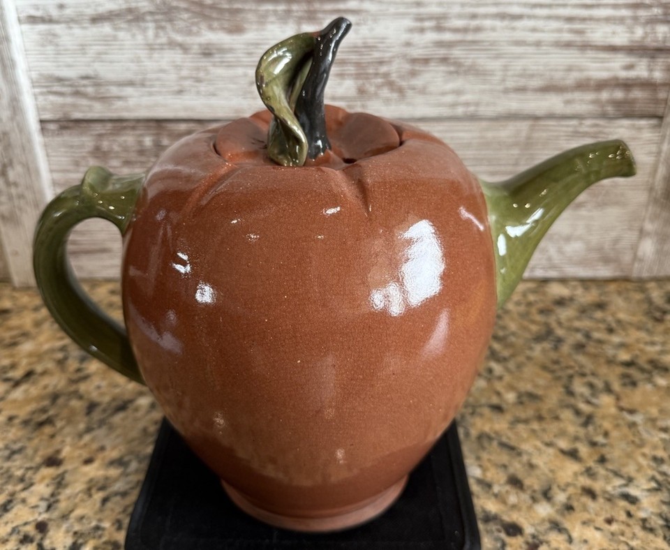 Wisconsin Redware Pottery Susan Anderson Coffee/Teapot Vintage | eBay