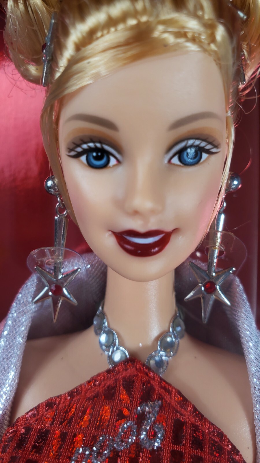 NEW Barbie 2000 Holiday Barbie Collector Edition Red Dress Mattel ...
