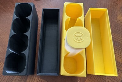 BLACK 3DP Silver Maple Mini Monster Box Holds 4 CA Mint Tubes Coin ...